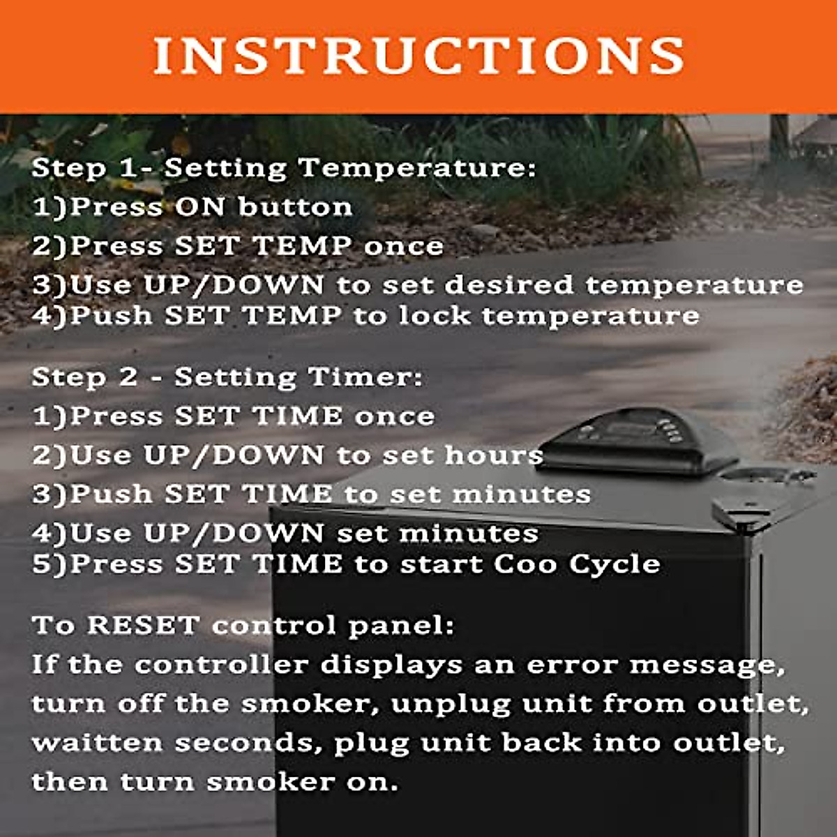 Digital Control Panel, Replacement 9907160014 Part For Masterbuilt MB20071317/ 20071117/ 21071218 and More Masterbuilt Digital Electric Smoker