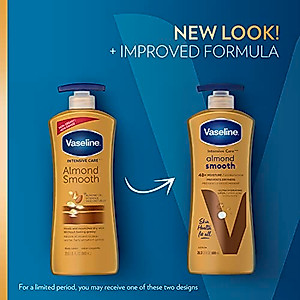 Vaseline Intensive Care hand and body lotion Almond Smooth for Rich Moisturization 20.3 Oz