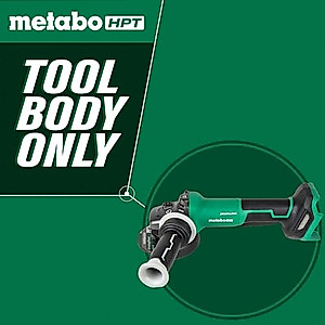 Metabo HPT 18V MultiVolt™ 4-1/2-Inch Cordless Angle Grinder, Tool Only - No Battery, Paddle Switch, 8,000 RPM, 5 Safety Features, Auto Mode, G1812DFQ4