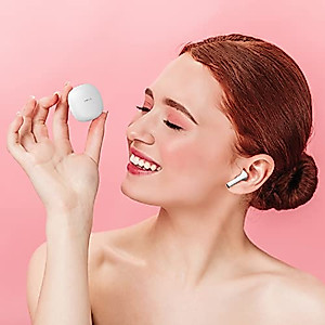 iWALK Amour Wireless Earbuds for Small Ears Women, 3g Light Weight Bluetooth Earbuds 5.2 HiFi Stereo with Noise Cancelling Microphone, Bluetooth Earphones for Sports and Working