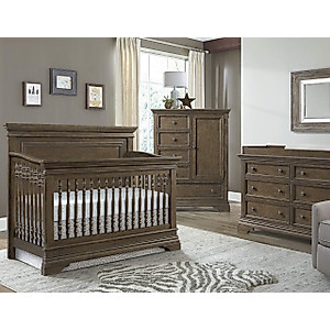 Westwood Design Olivia 4 in 1 Convertible Crib, Brushed Rosewood