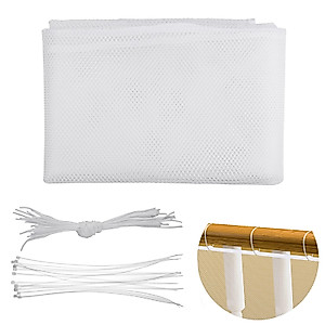 CM 3m Length Safety Rail Net Stair Banister Stair Net with Ropes for Stairs Fence Balcony Baby Bed, Protect Childs Pets Safe