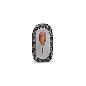 JBL Go 3: Portable Speaker with Bluetooth, Built-in Battery, Waterproof and Dustproof Feature - Gray (JBLGO3GRYAM) (Renewed)