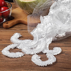 MKHS Fresh Keeping Bags, 300pcs Food Covers, Reusable Elastic Food Storage Covers, Plastic Sealing Elastic Stretch Adjustable Bowl Lids, Universal Kitchen Wrap Seal Bags for Cover Food