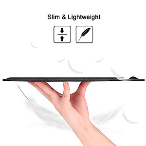 Fintie Sleeve with Pencil Holder for iPad Air 11 & Air 5/4, iPad 10th Gen / 9th Gen/Pro 11-inch, Slim Fit Vegan Leather Protective Cover Carrying Case Bag, Black