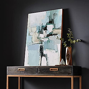 Abstract Canvas Wall Art, Yellow Grey Paintings for Living Room Bedroom Office Home Decoration Modern Canvas Artwork Abstract Art Wall Decor Ready to Hang (40x30IN)