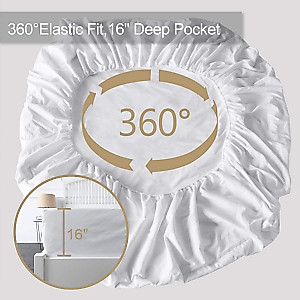 Sleepwish Gold Scorpion Design Sheet Set Full Size Meteors Shower Pattern Bedding Set Abstract Insect Pattern Bedding Sheets & Pillowcases 4 Piece 1 Fitted Sheet, 1 Flat Sheet and 2 Pillowcases