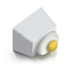 FKZ Fried-Egg Keycap 1pcs,Cute Keyboard Keycaps Custom OEM R4 Profile ESC-Key Keyboard Keycap for Cherry MX Switches Mechanical Gaming Keyboard(1pcs)