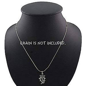 WithLoveSilver 925 Sterling Silver Classic Scottish Style Heart Crown Luckenbooth and Thistle Pendant