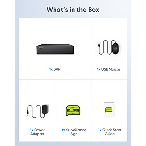 SANNCE 8-Channel 1080P Wired Home Surveillance Security Camera System DVR Recorder with 1TB Hard Disk Drive, Human Detection, Standalone DVR Video Recorder CCTV Support 5-in-1 CVBS/AHD/TVI/CVI/IP