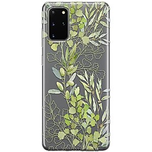 Cavka Phone Case Compatible with Samsung Galaxy A73 A72 5G A71 A54 A52 A42 A34 A32 A14 A11 Lightweight Olive Leaves Shockproof Plants Flexible Botanical Fern Green Herbs Cell Protective Print Floral