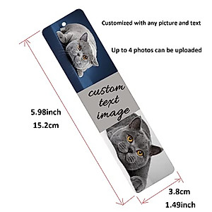 Custom Bookmark with Tassel Gift Box for Book Lovers MetalBookmark Personalized with Text and Picture