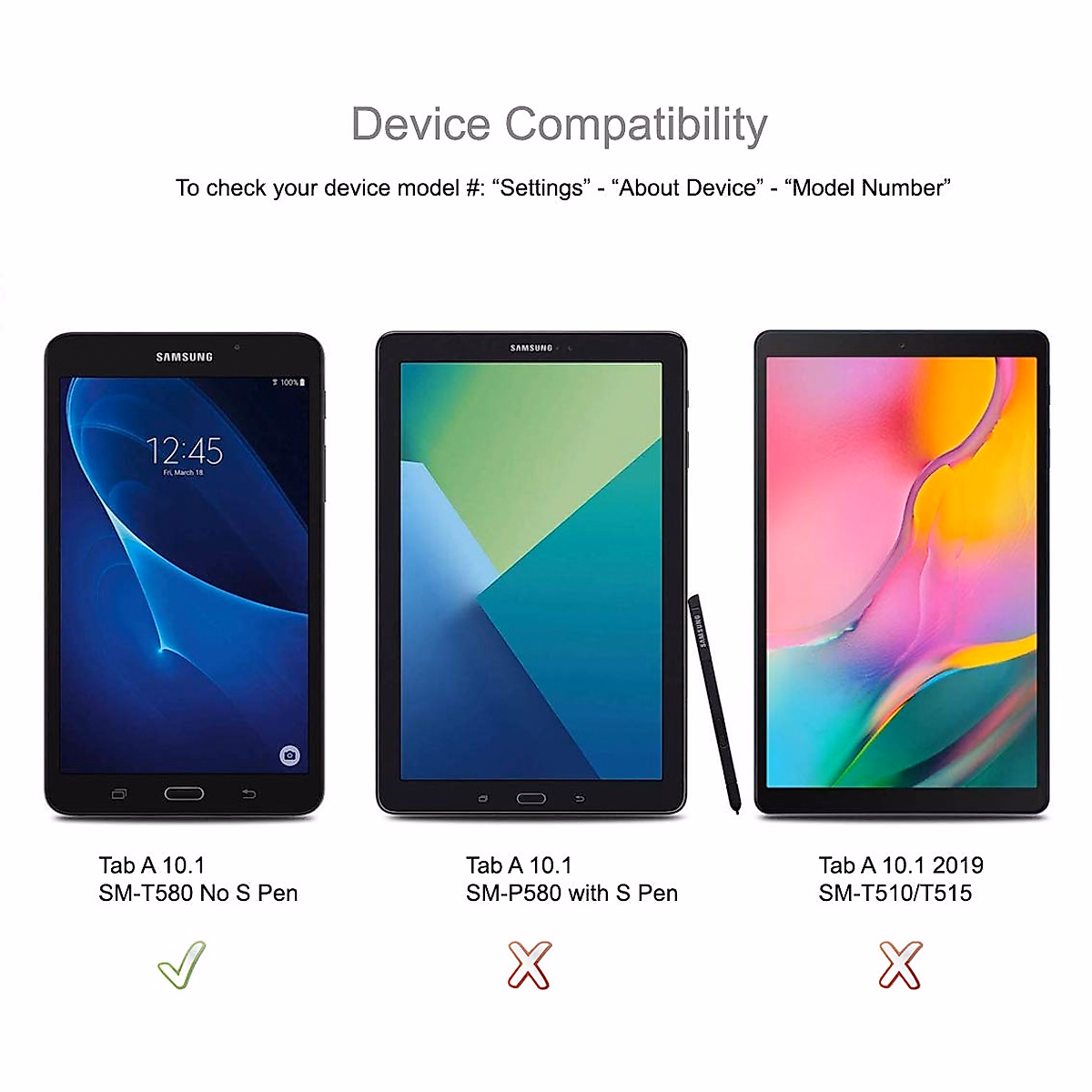 Supershieldz (3 Pack) Designed for Samsung Galaxy Tab A 10.1 (SM-T580, SM-T587 Model 2016 Release) Screen Protector, High Definition Clear Shield (PET)