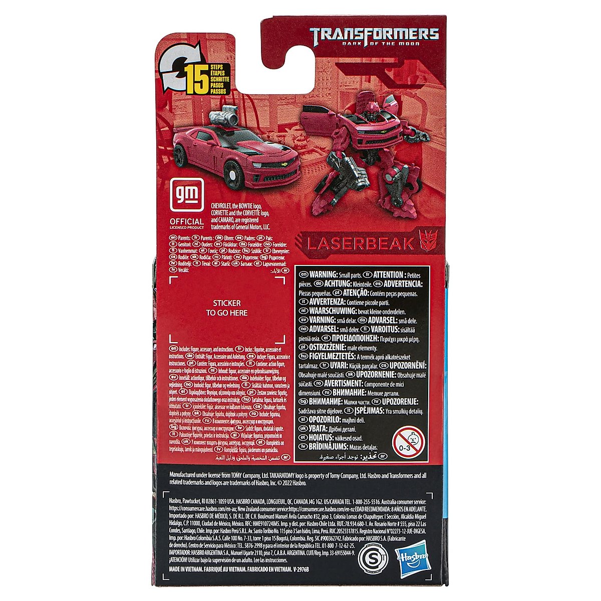 Transformers Toys Studio Series Core Class Dark of The Moon Laserbeak Action Figure - Ages 8 and Up, 3.5-inch