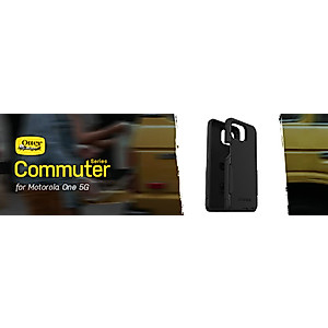 OtterBox Commuter Series Case for Motorola One 5G (ONLY) Non-Retail Packaging - Black