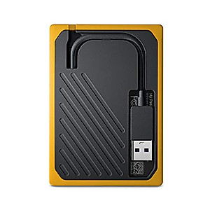 WD 2TB My Passport Go SSD Amber Portable External Storage, USB 3.0 - WDBMCG0020BYT-WESN