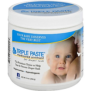 Triple Paste Medicated Ointment for Diaper Rash - 16 oz, Pack of 3
