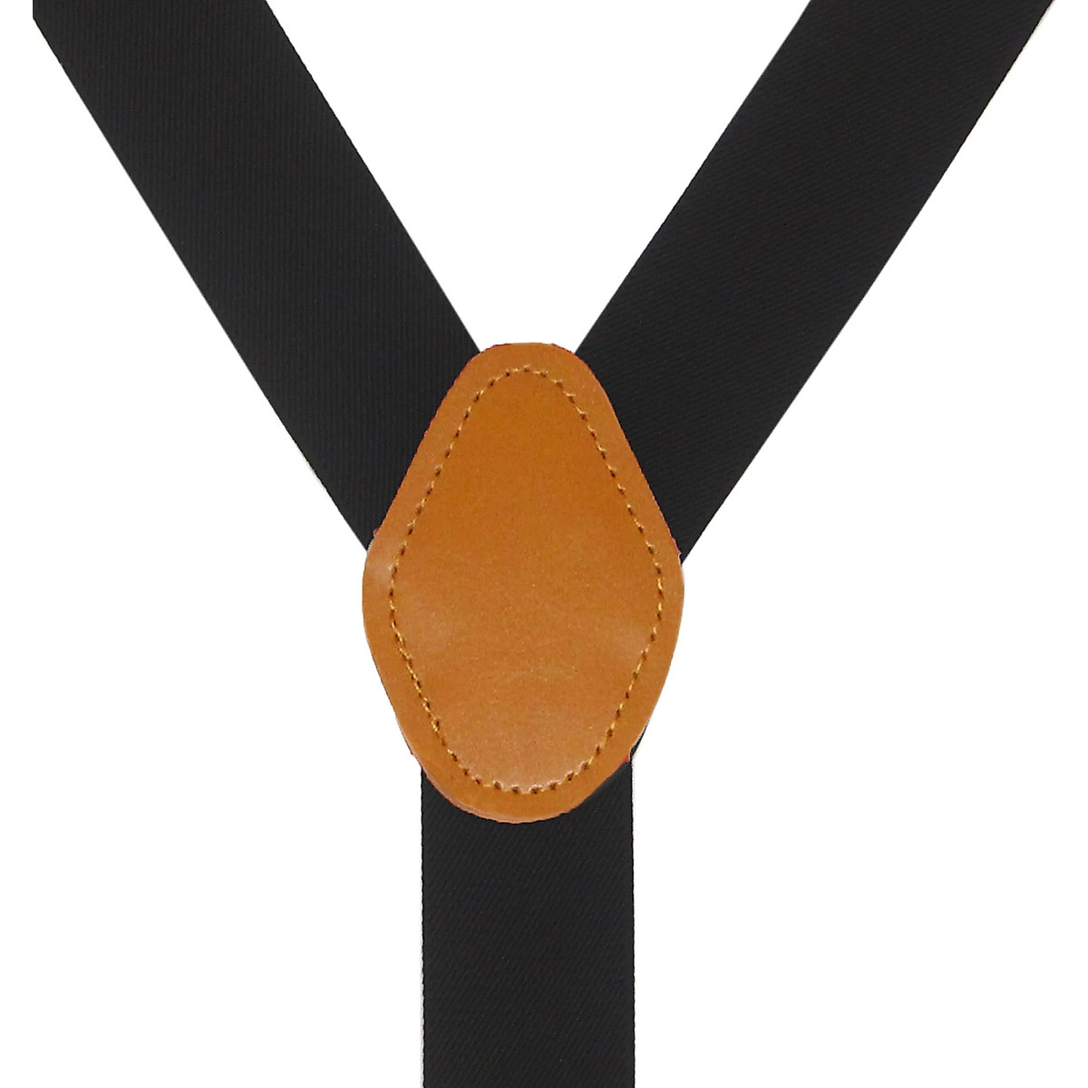 Doloise Mens Suspenders with 3 Swivel Hooks Belt Loops 1.4 Inch Wide Heavy Duty Adjustable Braces (Black)