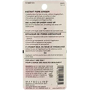 Maybelline Baby Skin Instant Pore Eraser Primer, Clear, 2 Count
