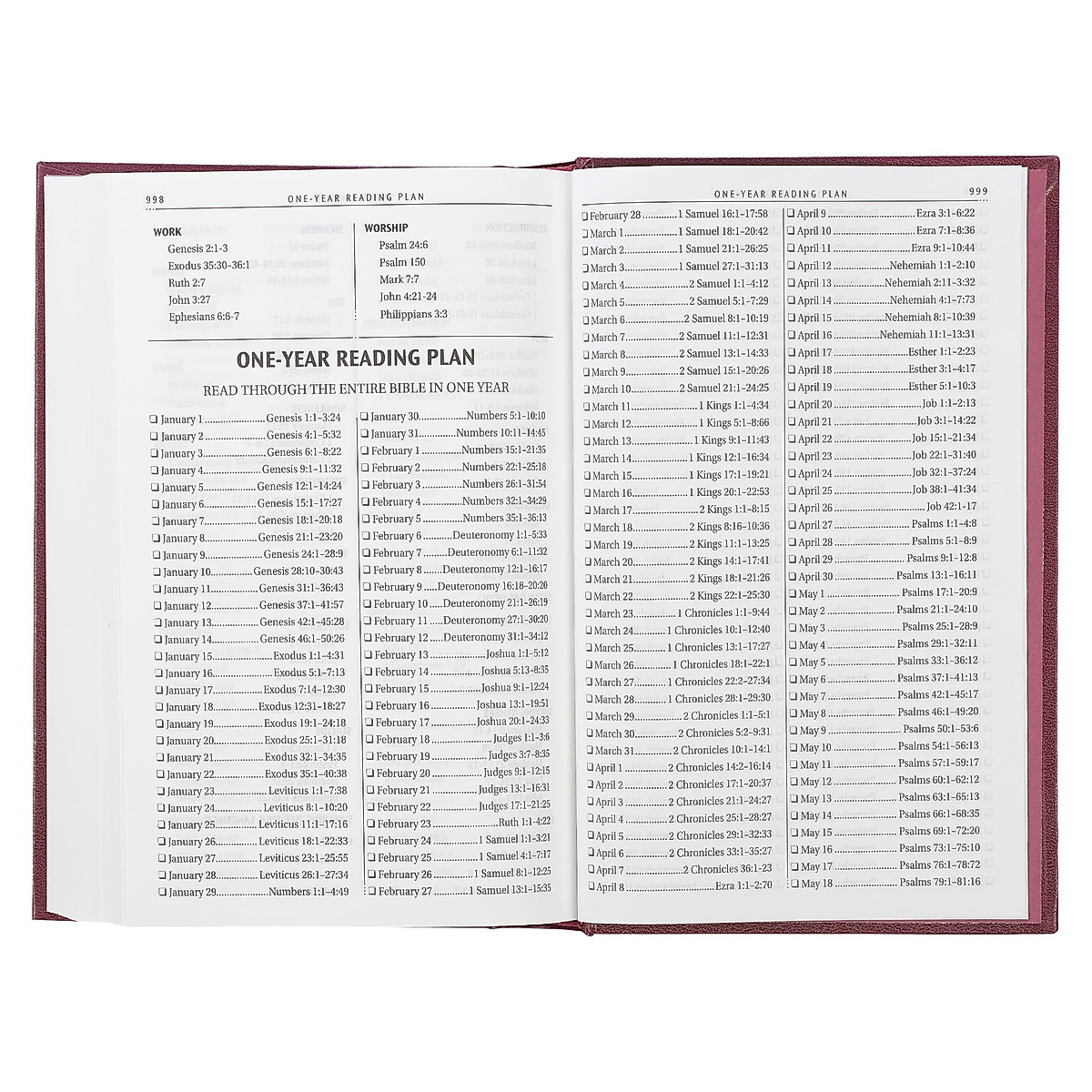 KJV Holy Bible, Pew and Worship Bible Red Letter Edition Hardcover - Ribbon Marker, King James Version, Burgundy (KJV Pew and Worship Editions)