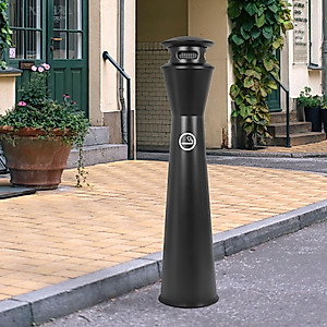 RDUIGT Trash Ash Receptacle Outdoor with Removable Inner Barrel, Stand up Trash Can, 43.3" Height,Movable Ash Bin Container for Home Outside Pool Backyard Office Hotel