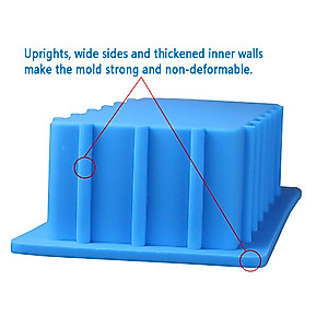 Loaf Soap Making Molds 50oz Silicone Rectangular Mould Supplies for Handmade DIY Soap