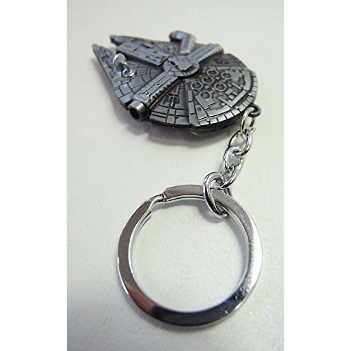 Star Wars Millennium Falcon Spaceship Alloy Keychain (Pewter)