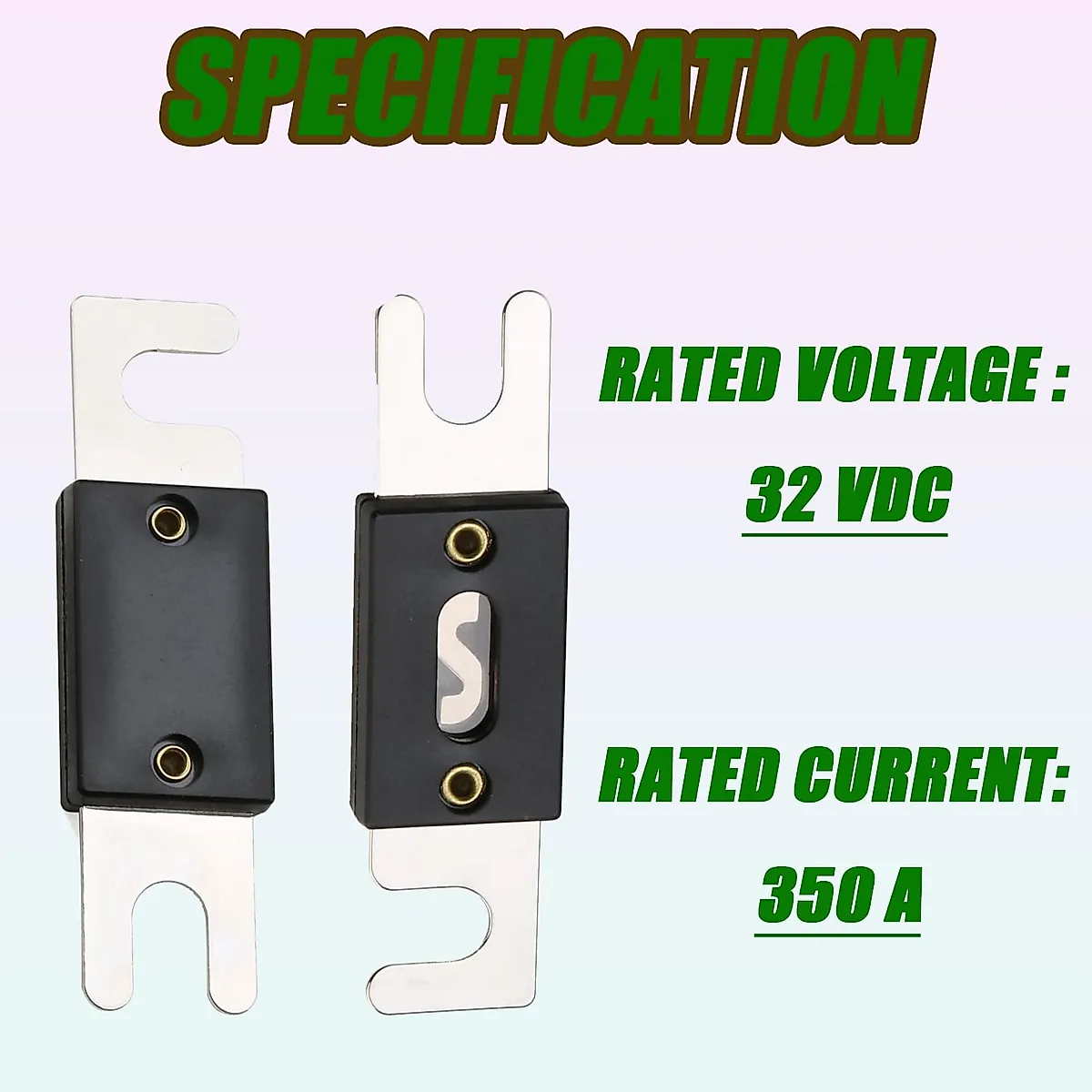 SIGANDG 350 Amp Nickel Plated ANL Fuses for car Audio and Video System(5 Pack)