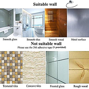 JiePai Vacuum Suction Towel Holder,Modern Shower Towel Ring,Washcloth Hand Towel Holder for Bathroom Kitchen Drill Free,Chrome