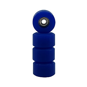 Teak Tuning Apex 71D Urethane Fingerboard Wheels, New Street Shape, 7.7mm Diameter, Ultra Spin Bearings - Made in The USA - Cobalt Blue Colorway