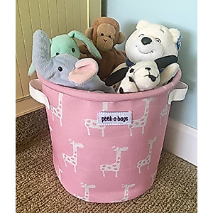 Toy Storage Organizer Canvas Bin, PEEK-A-BAGS Kid's Toy Storage - Books, Blocks, Baby Toys, Legos, Small Stuffed Animals. Organize Nursery, Bedroom, Playroom, Living Room, & Closets.