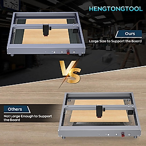 HENGTONGTOOL Honeycomb Laser Bed 450 x 450mm, Honeycomb Working Table with Aluminum Panel for Most Engraver Cutting Machine, Laser Engraver Accessories (Working Area 400 x 400mm)