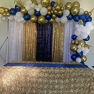 Gold Chrome Metallic Balloons 5 inch Helium Balloons Thick Latex Gold Arch 50PCS for Birthday Party Decorations Baby Shower Bridal Shower Wedding Engagement Anniversary Christmas Festival (Gold)