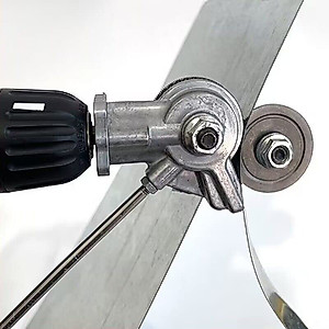 Electric Drill Plate Cutter,Metal Nibbler Drill Attachment with Adapter, DIY Metal Drill Attachment, Sheet Metal Knife for Cutting Iron, White Sheet, Steel,Copper, Aluminum