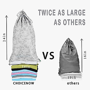 CHOICENOW Compression Packing Cubes for Suitcases - Extra Large Luggage Organizer Bags, 6-Piece Set, Travel Packing Organizers for Clothes (Camo grey)