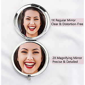 ENSIANTH Yaya Pocket Mirror Best Yaya Ever Grandma Gift Yaya Gift Yaya Compact Mirror for Grandmother (Yaya Mirror)