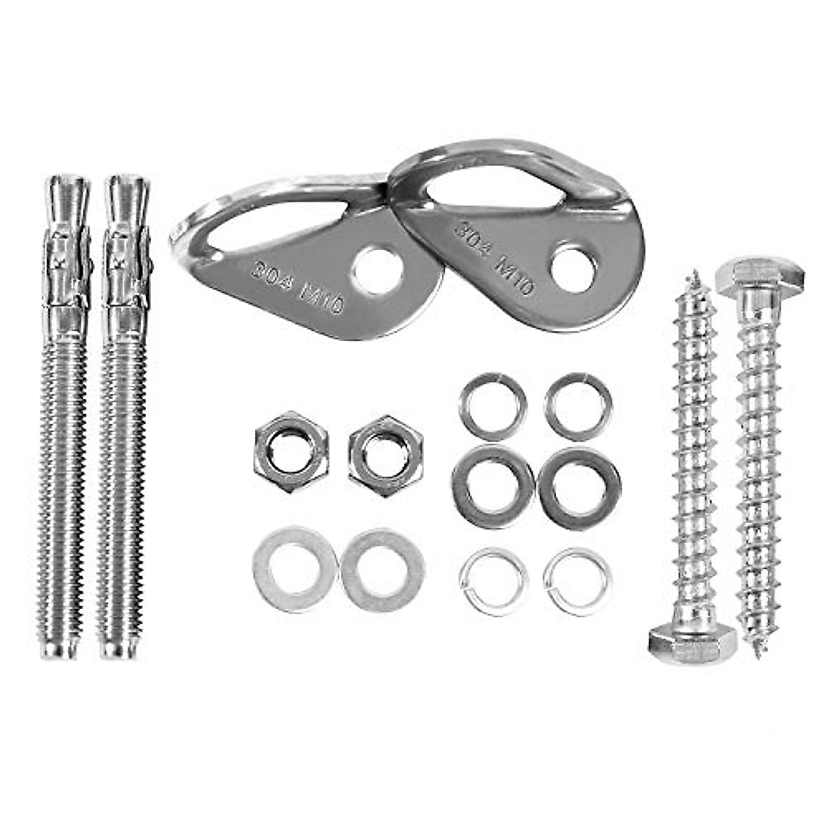 REDCAMP Indoor Hammock Hanging Kit, Heavy Duty 304 Stainless Steel Hammock Wall Mount Kit, 800 lb Capacity