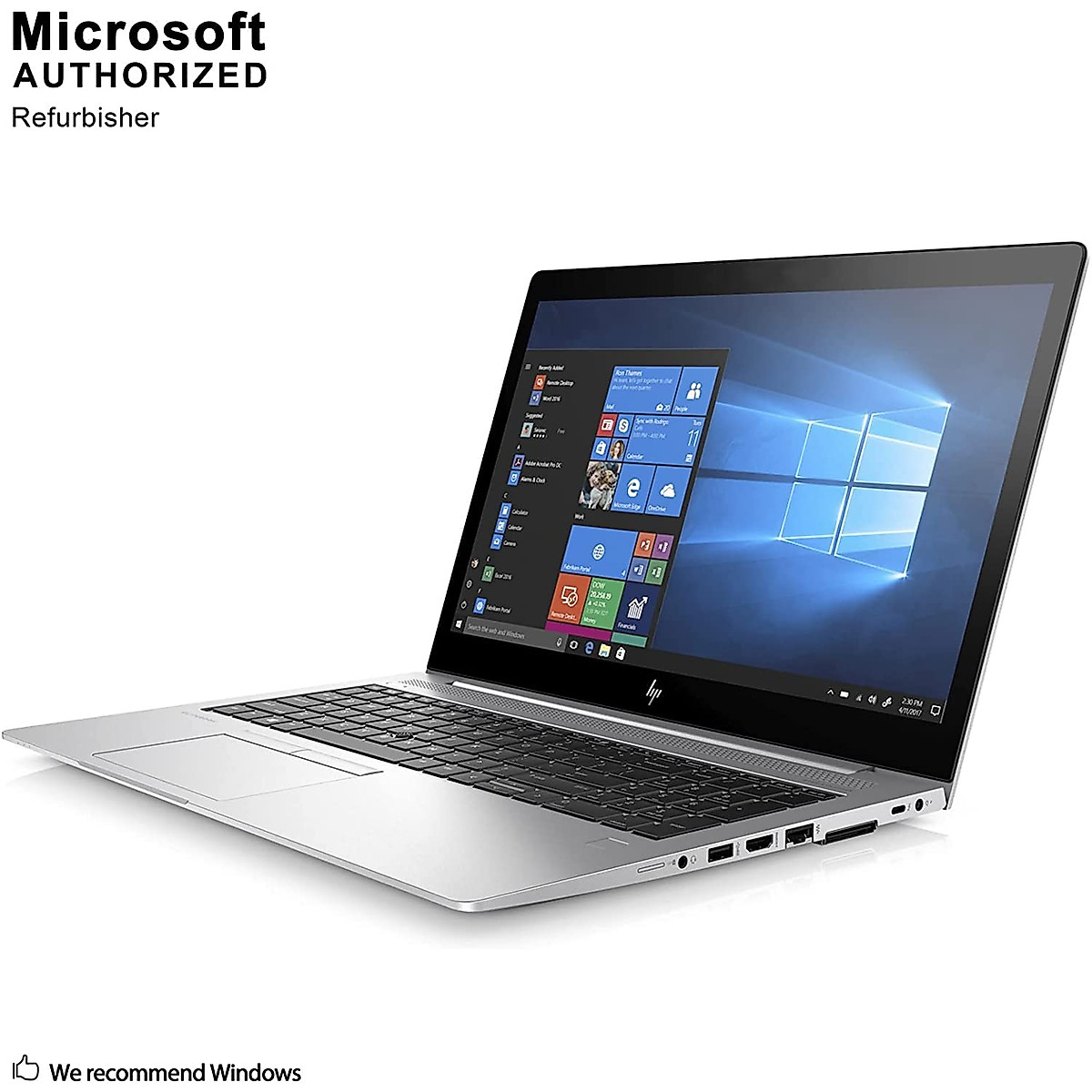 HP Elitebook 850 G3 15.6 HD, Core i5-6300U 2.4GHz, 16GB RAM, 512GB Solid State Drive, Windows 10 Pro 64Bit (Renewed)