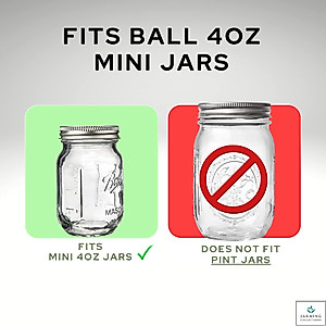 Jarming Collections 4 Oz Miniature Storage Jar Spice Lids - Plastic Pour & Shaker Lids For Miniature Storage Jars - Fits 4 oz Miniature Storage Jars - 48mm - Made in the USA (12 pcs., Black)