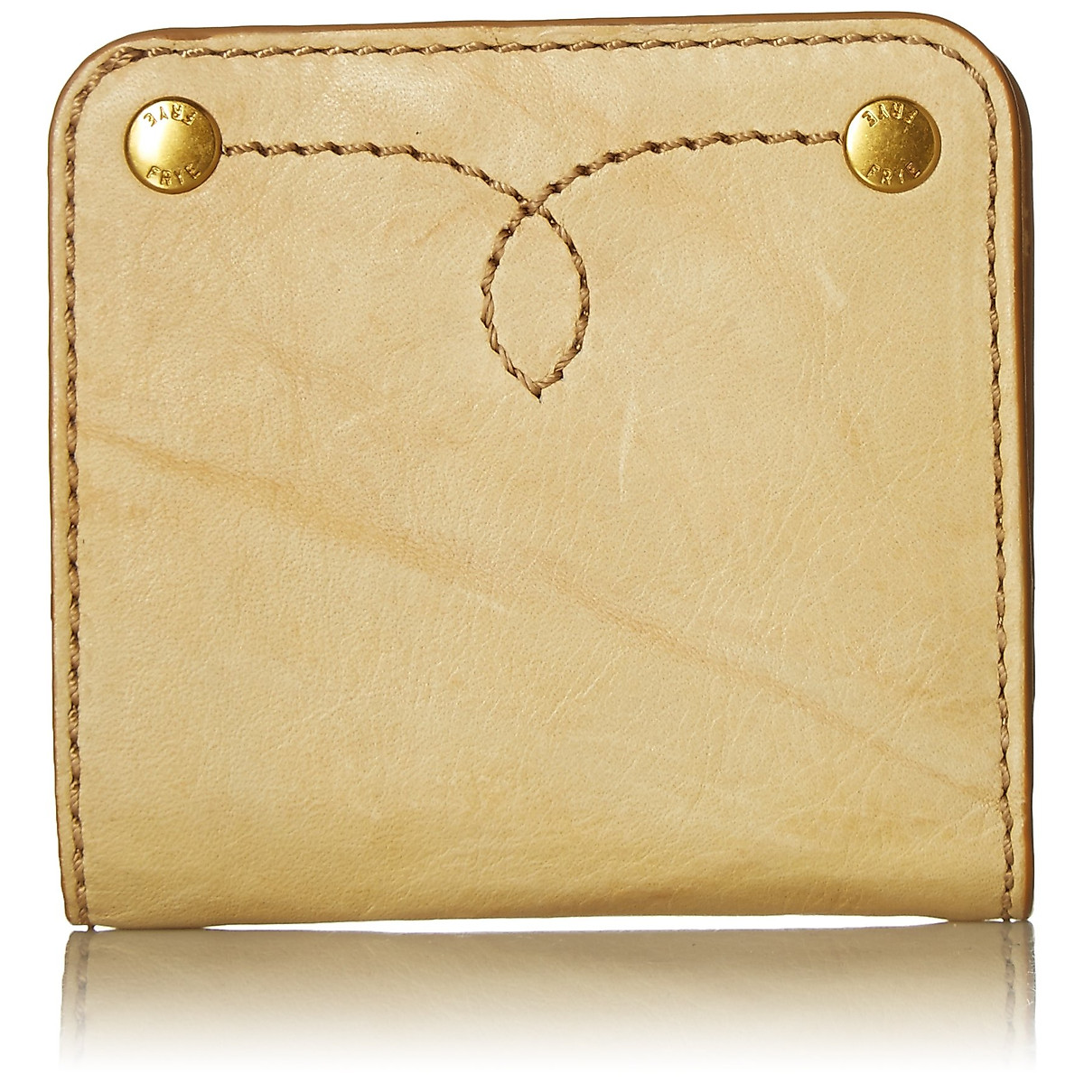 FRYE Women's Campus Rivet Small Leather Snap Wallet, Banana, One Size