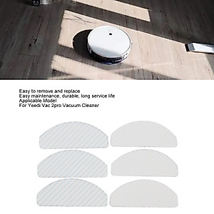 Washable Oscillating Mopping Pads, 6 Pcs Mop Cloth for Yeedis Vac 2pro Vacuum Cleaner Cleansing Pads Replacement Parts Sweeper Accessories