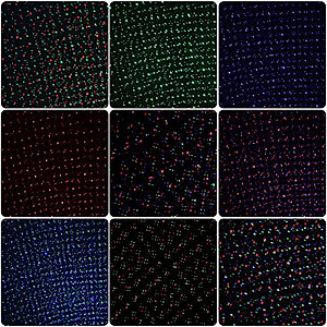 MHAZDZE Christmas Laser Lights Outdoor,Laser Christmas Projector Lights Outdoor with Moving Red and Green and Blue, for Outdoor,Christmas, Holiday