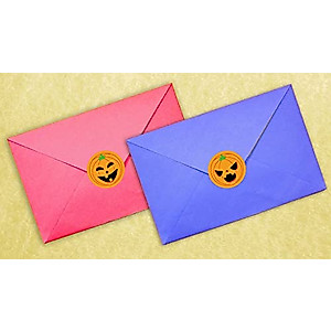 Halloweens Pumpkins Stickers Roll 1,000 Pieces 8 Fces Stickers for Jack O Lantern Trick or Treat Indoor Art Crafts Scrapbooking Thanksgiving Seasonal Decor Party Decorations Decals - 1.5x1.5 inchi