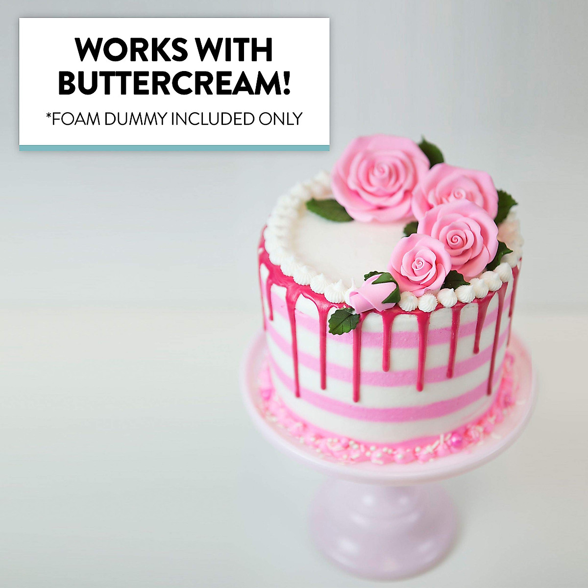 Global Sugar Art Cake Dummy Round, 6 x 6 Inches