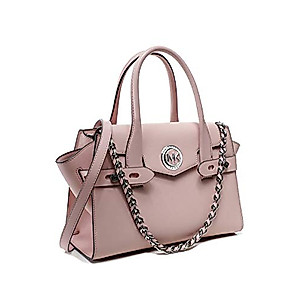 Michael Kors Women's Carmen Small Saffiano Leather Belted Satchel Pink One Size