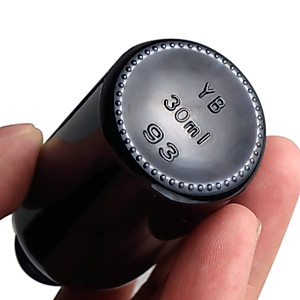 seafulee 1 oz Black Glass Bottles (30ML), with Black Glass Eye Droppers