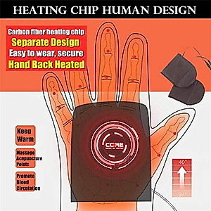 Women's & Men's USB Heated Gloves Knitting Hands Full & Half Heated Fingerless Heating Warmer with Button Washable Design, Mitten Winter Hands Warm Laptop Gloves (Navy)