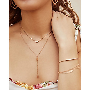 Kendra Scott Fern Y Necklace for Women, Fashion Jewelry, 14k Gold-Plated