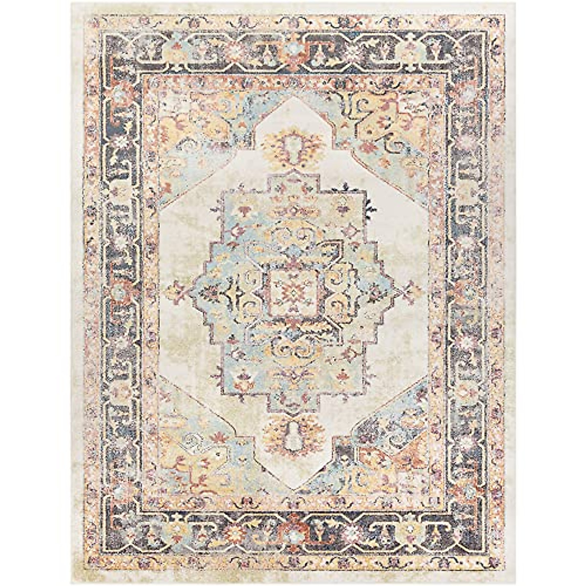 Artistic Weavers Solk Vintage Medallion Area Rug,7'10" x 10'3",Khaki