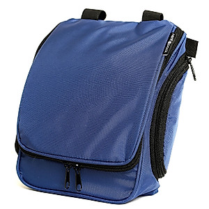 NeatPack Compact Hanging Toiletry Bag and Organizer, Water Resistant with Mesh Pockets (Marine)